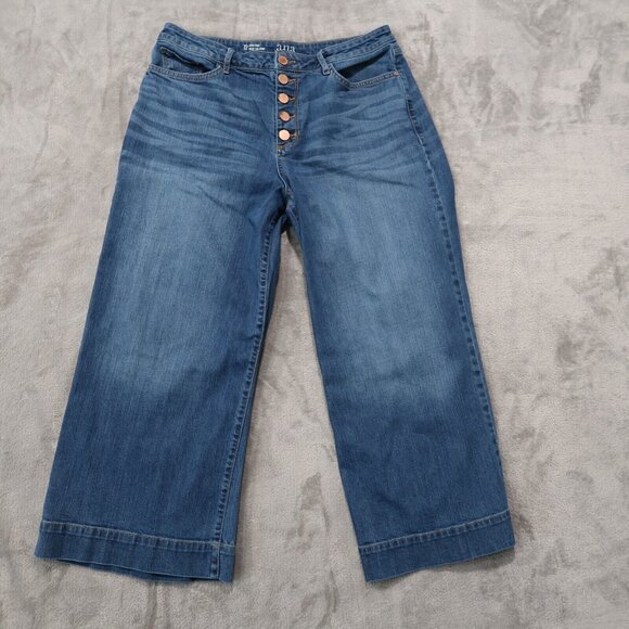 a.n.a | Jeans | Ana Jeans Womens 2 High Rise Wide Leg Crop Trousers ...